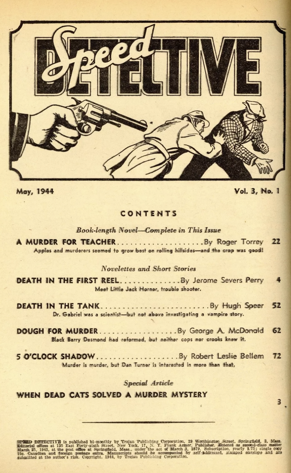 May 1944 issue ~ cover art by Allen Anderson – SMB Noir