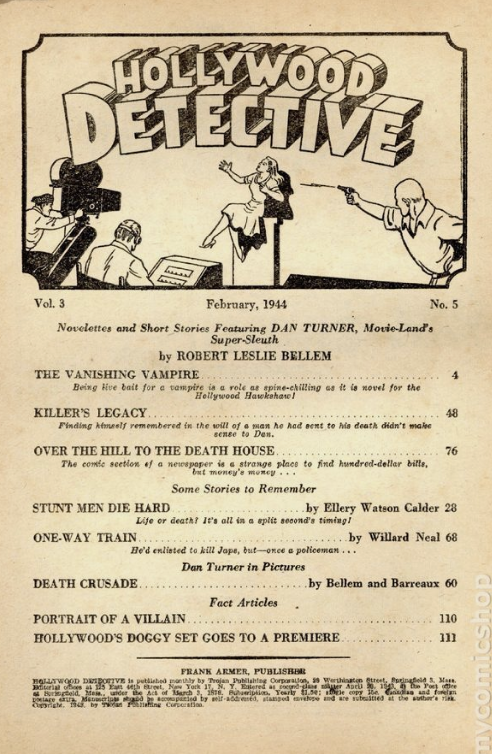 February 1944 issue ~ cover art by Allen Anderson – SMB Noir