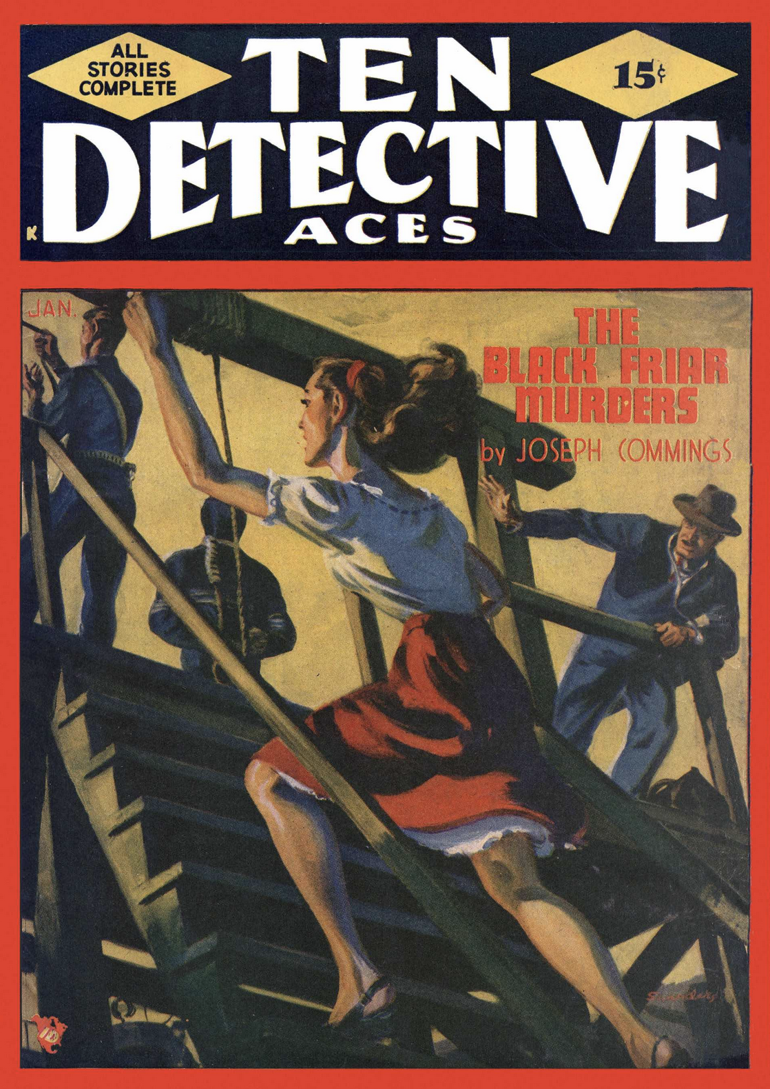 January 1948 issue ~ cover by Norman Saunders – SMB Noir