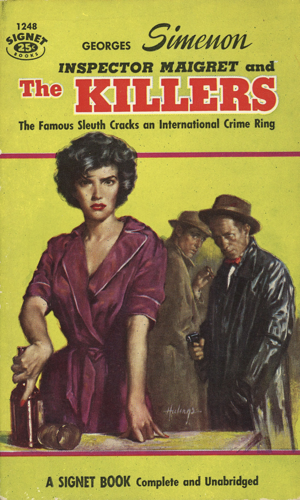 1955 Signet reissue – cover art by Clark Hulings – SMB Noir