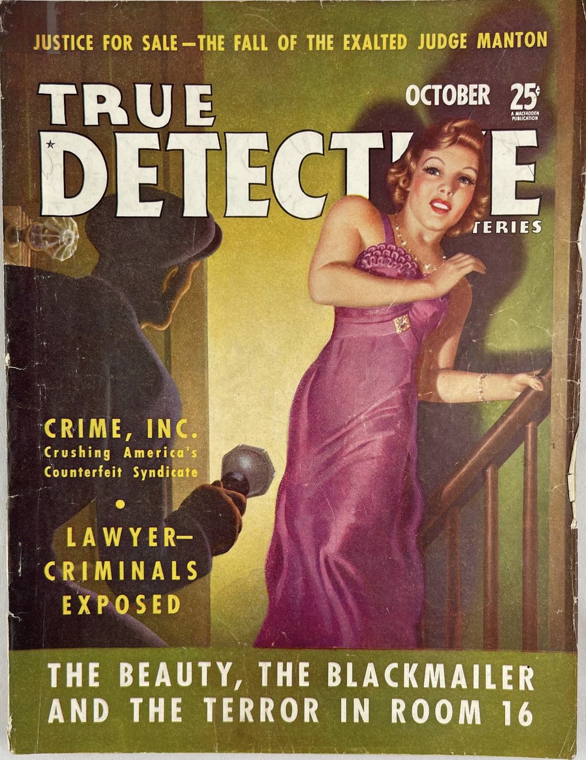 October 1939 issue ~ cover art by A.R. McCowen – SMB Noir