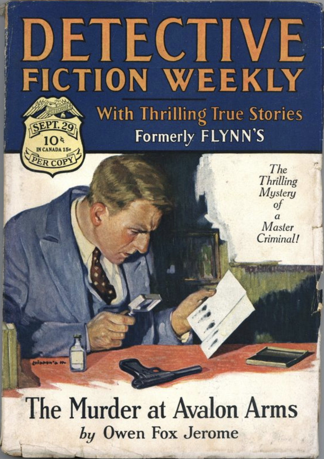 September 29, 1928 issue ~ cover art by LeJaren Hiller – SMB Noir