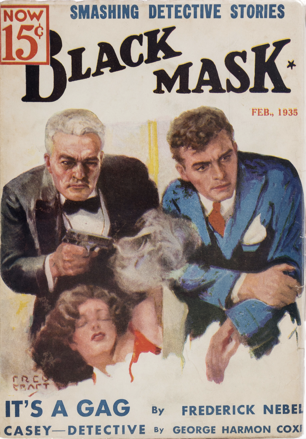 February 1935 issue ~ cover art by Fred Craft – SMB Noir