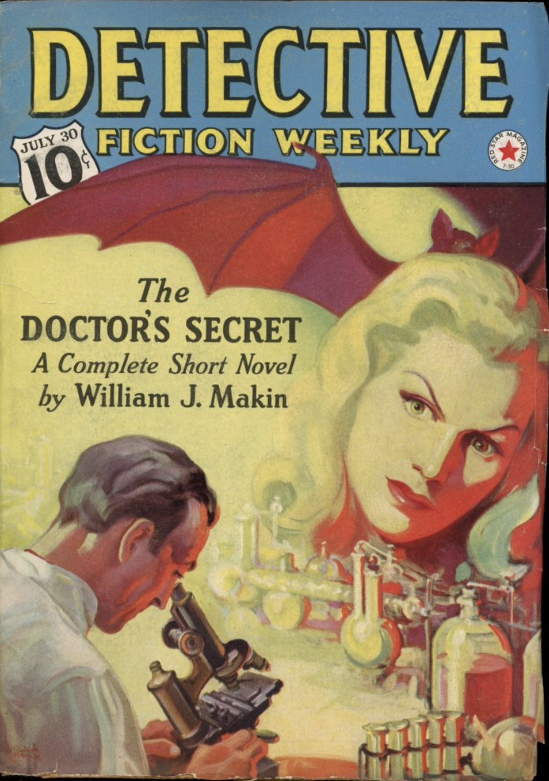 July 30, 1938 issue ~ cover art by Rudolph Belarski – SMB Noir
